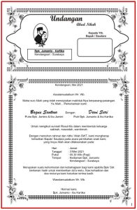 Download Undangan Pernikahan Doc File Bisa Di Edit