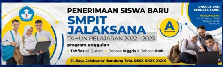 Download 8 Spanduk Ppdb 2022 Cdr Untuk Sd, Mi, Smp, Smk Sederajat