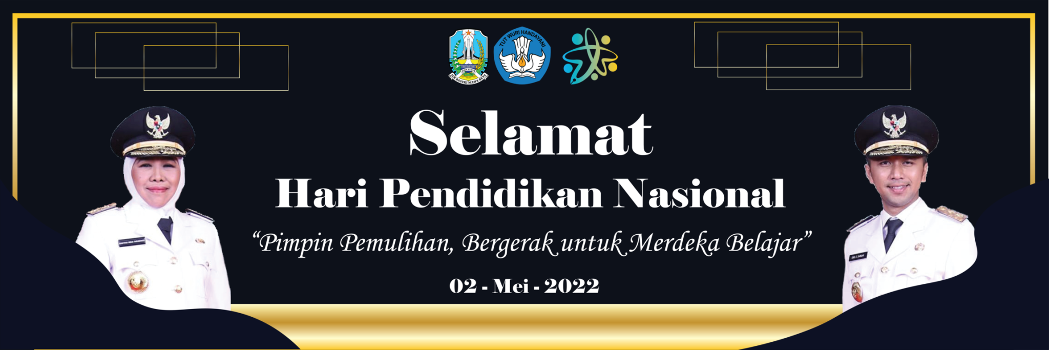 3 Spanduk Banner Hari Pendidikan Nasional ( Hardiknas ) 2022 Cdr, Ai ...