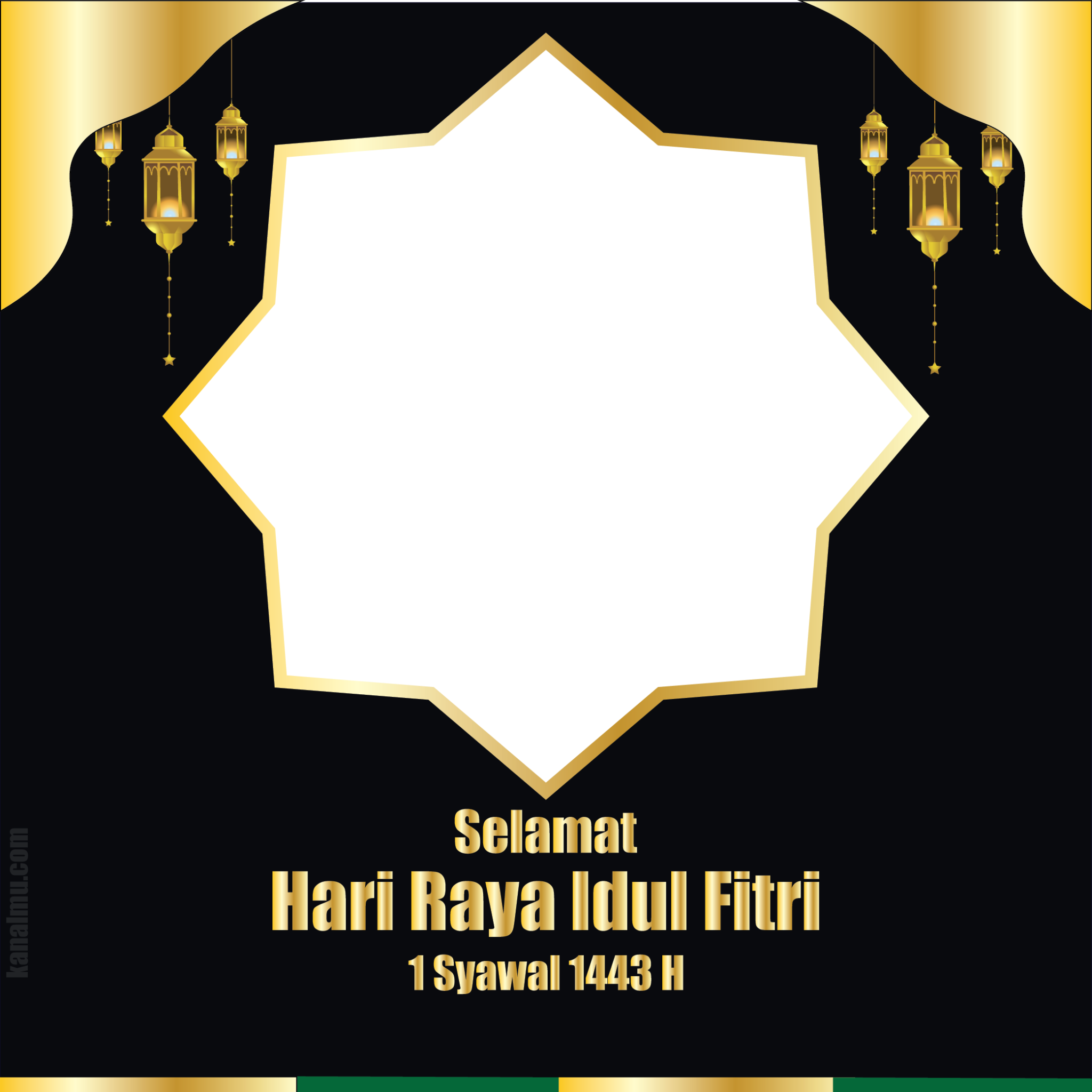5 Twibbon Selamat Idul Fitri 1443 H / 2022 Png Gratis