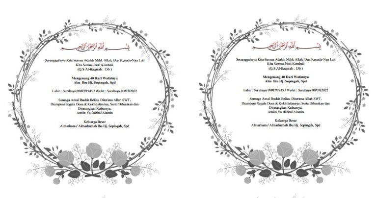 Download 8 Ucapan Di Kotak Nasi 40 Hari PDF Bisa Di Edit