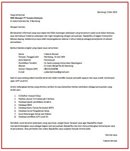 35 Contoh Surat Lamaran Kerja Word Untuk Fresh Graduate, Guru, PT, BUMN Dan Instansi Lengkap