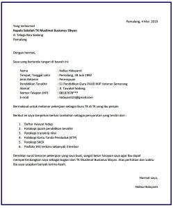 Download Surat Lamaran Kerja Word 2022 Siap Edit Lengkap