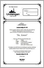Download Template Undangan Tahlil Word 7 Hari, 40 Hari, 100 Hari, 1000 ...