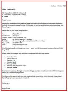 Download 10 Contoh Surat Lamaran Kerja Guru SD Doc Word / Pdf Lengkap